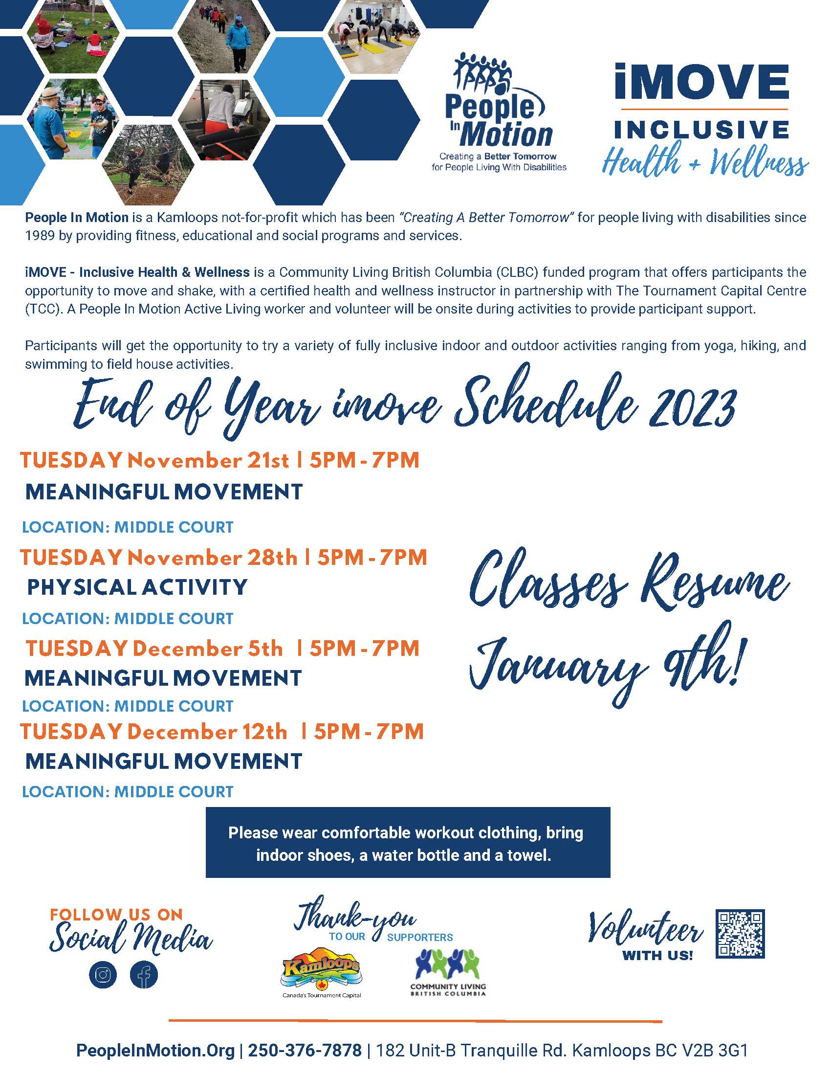 Active Living Programs - People In Motion